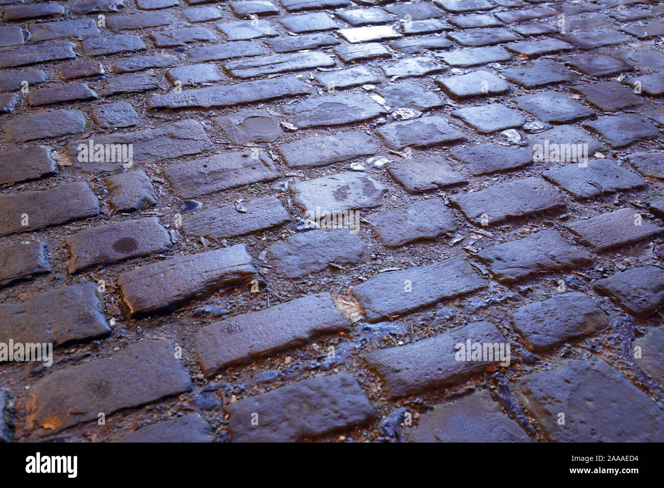 Stone setts on a road in Armley,Leeds Stock Photo - Alamy