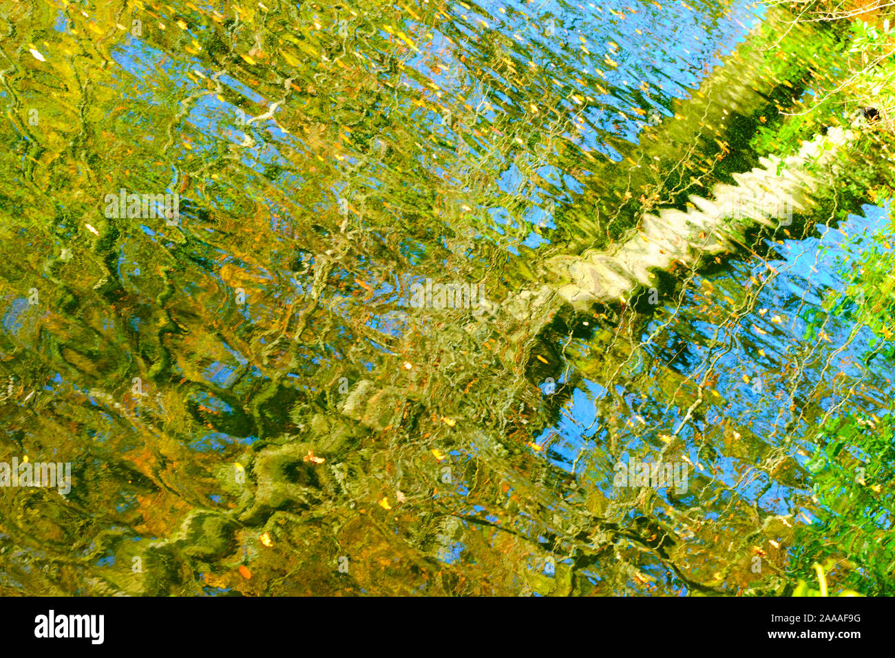 Autumn Reflections on the Water Stock Photo - Alamy