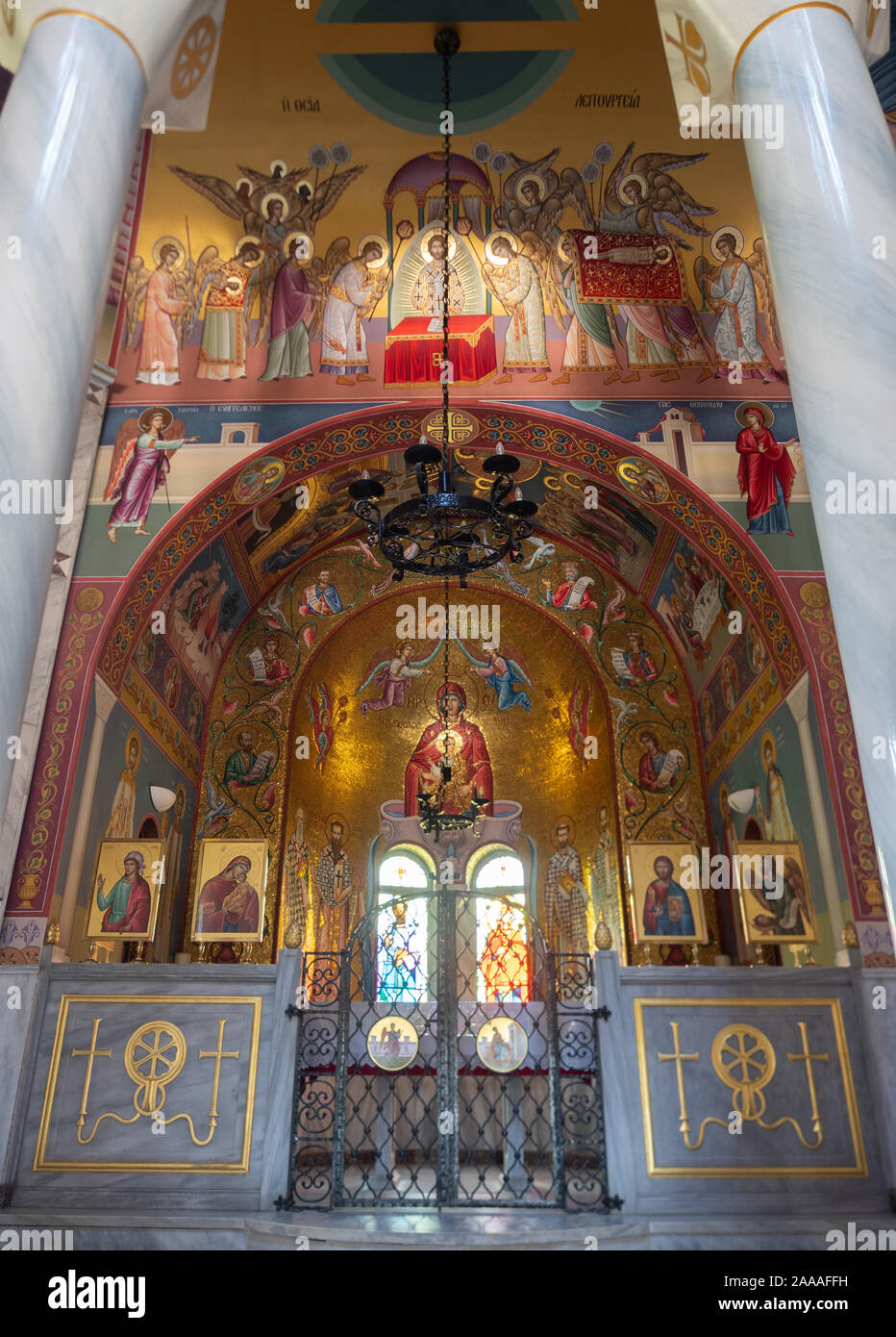 Interior of the Baptistery of St. Lydia, the first Greek and first ...