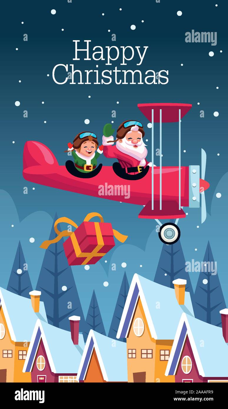 Airplane in snow Stock Vector Images - Alamy