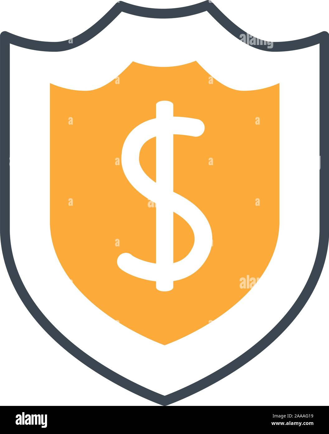shield with money symbol icon Stock Vector Image & Art - Alamy