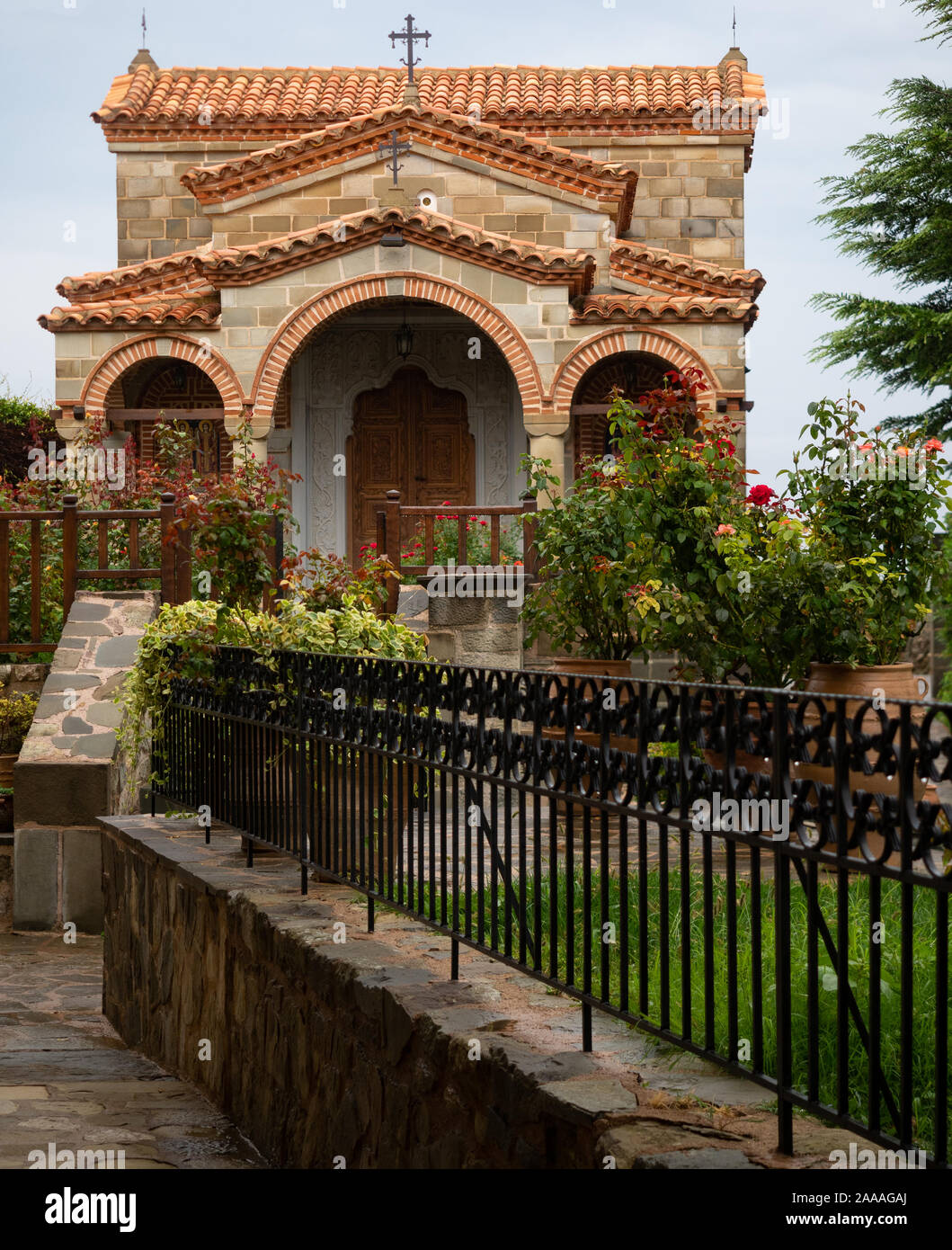 Rose garden monastery hi-res stock photography and images - Alamy