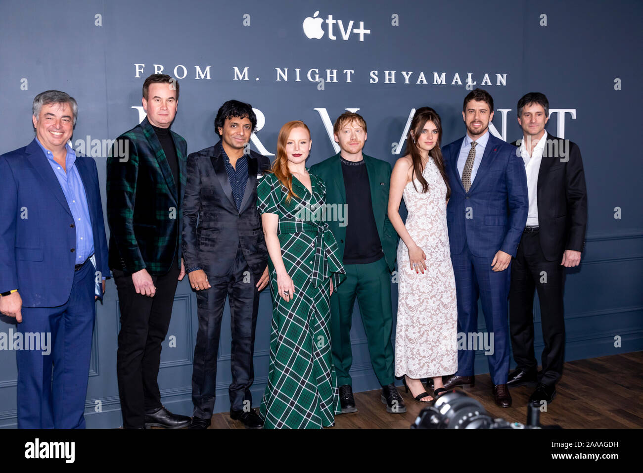 Brooklyn, NY, USA - November 19, 2019: Cast and crew attend Apple TV+ ...
