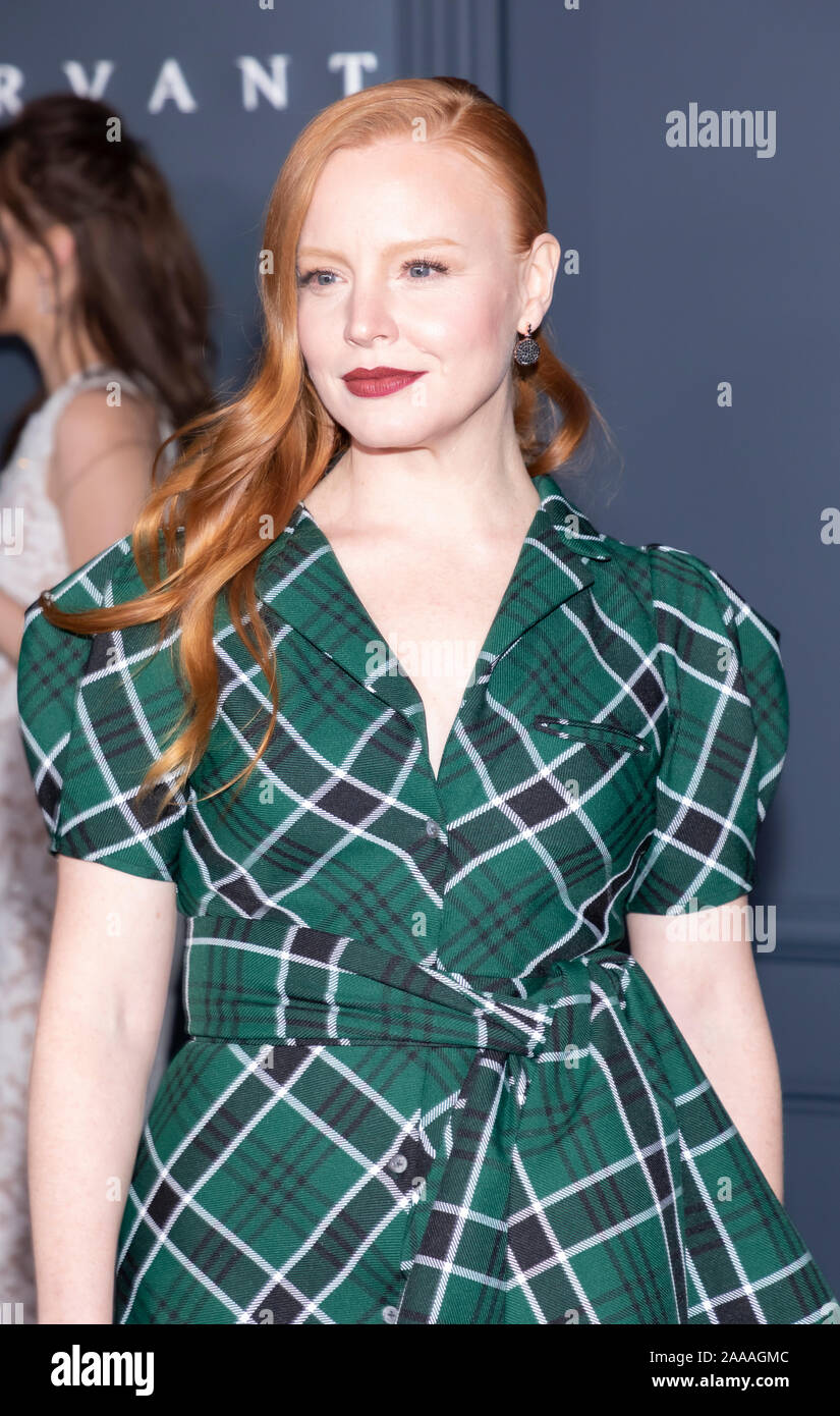 Brooklyn, NY, USA - November 19, 2019: Lauren Ambrose attends Apple TV+ ...