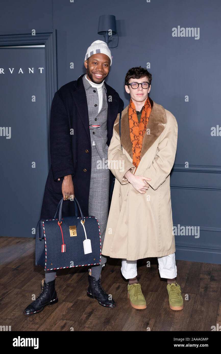 Brooklyn, NY, USA - November 19, 2019: Jeremy O. Harris (L) and Ben ...