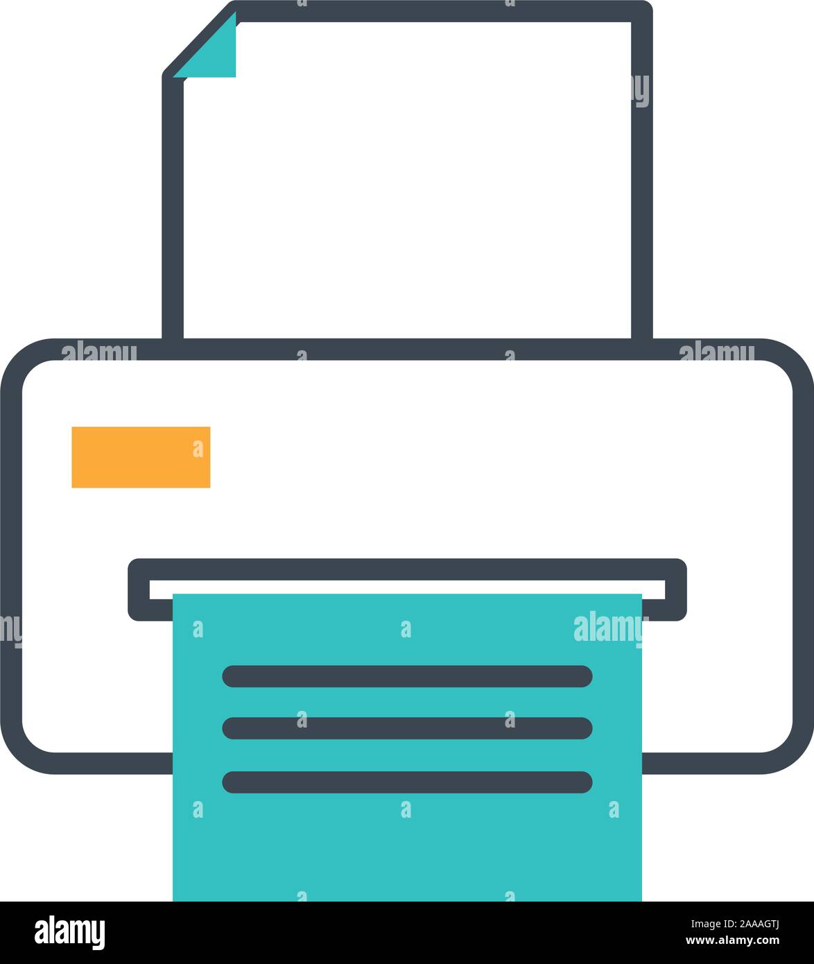 document printer machine isolated icon Stock Vector Image & Art - Alamy