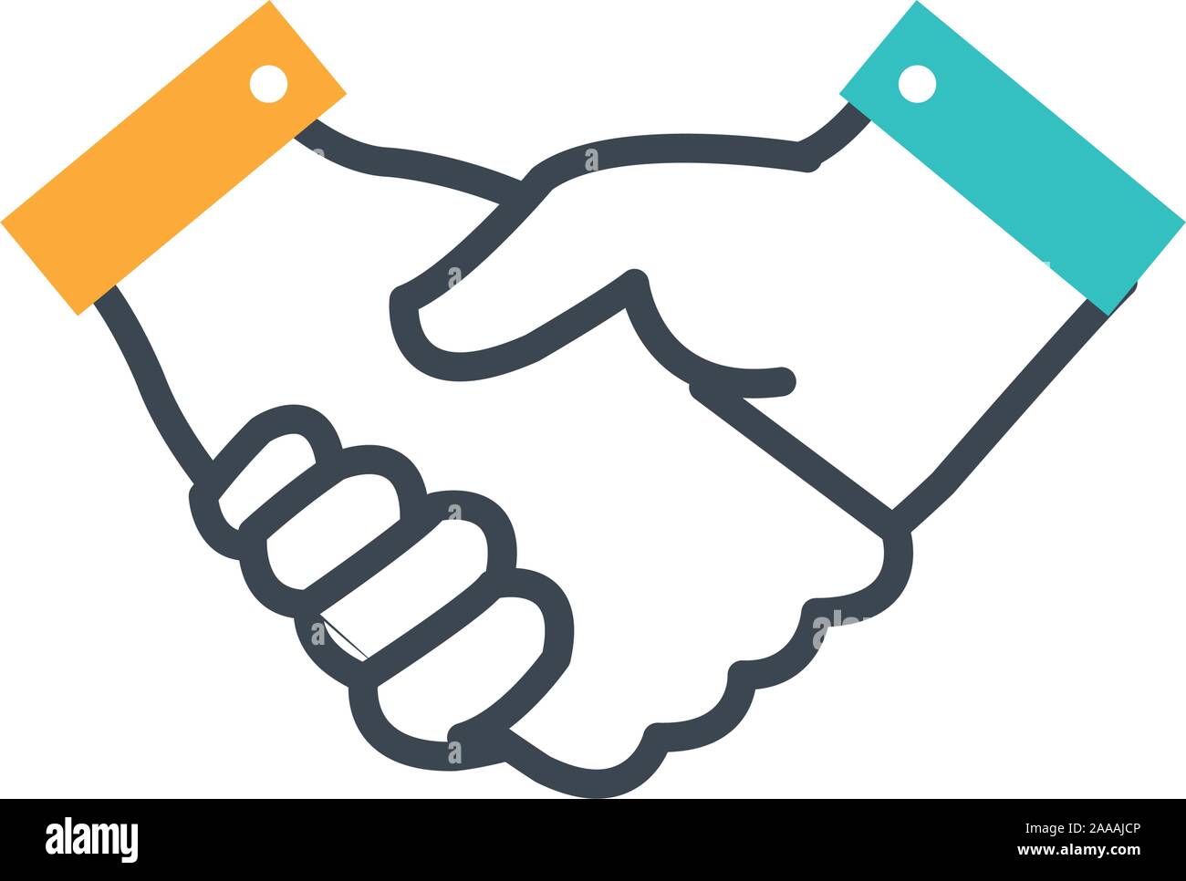 handshake done deal isolated icon Stock Vector Image & Art - Alamy