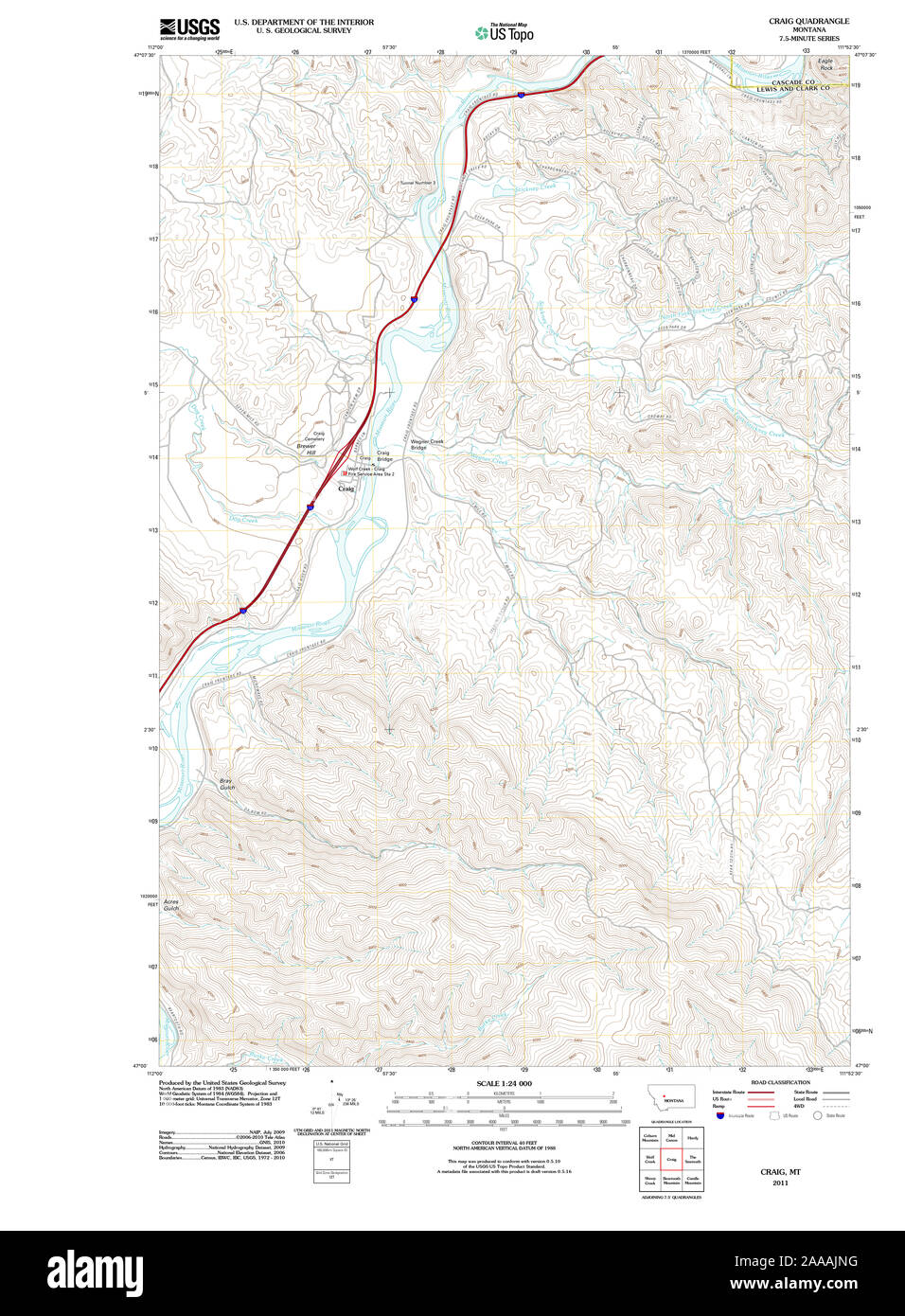 Map of craig Cut Out Stock Images & Pictures - Alamy