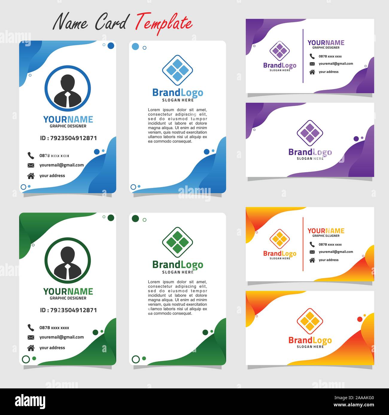 Liquid background name card template Stock Vector Image & Art - Alamy