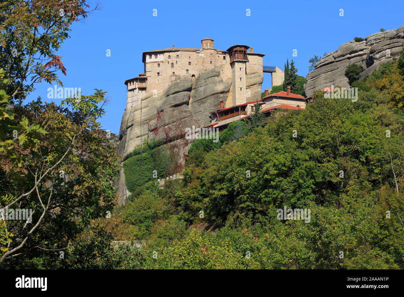 The 16th-century monastery of Rousanou (1560), a UNESCO World Heritage ...