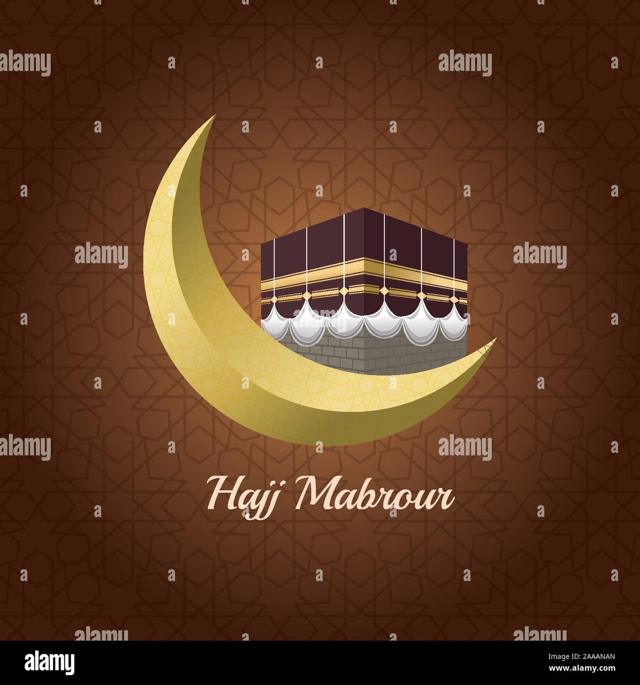 hajj mabrur celebration with moon Stock Vector Image & Art - Alamy
