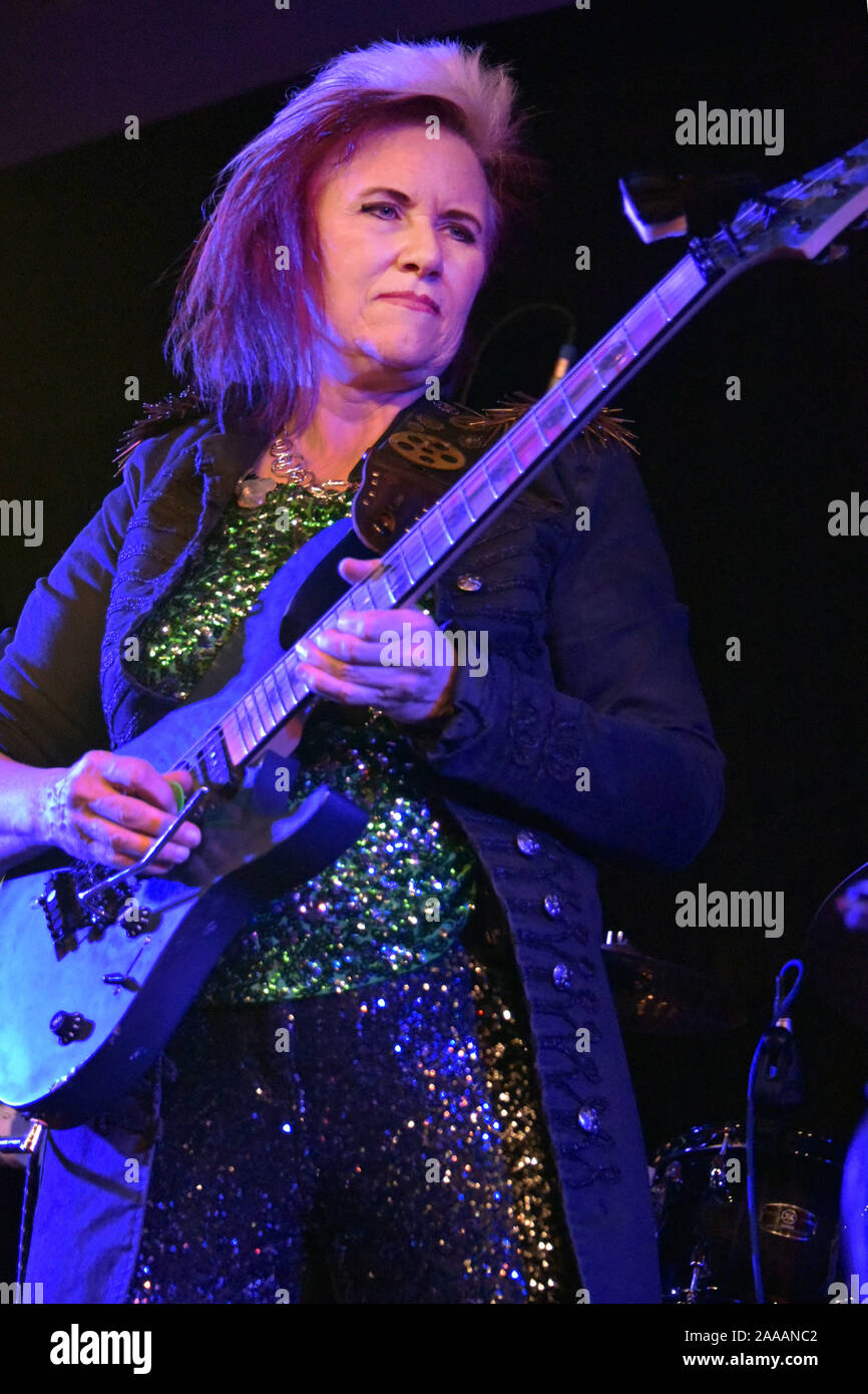 Jennifer Batten performs at the Malibu Guitar Festival 2019 Stock Photo ...