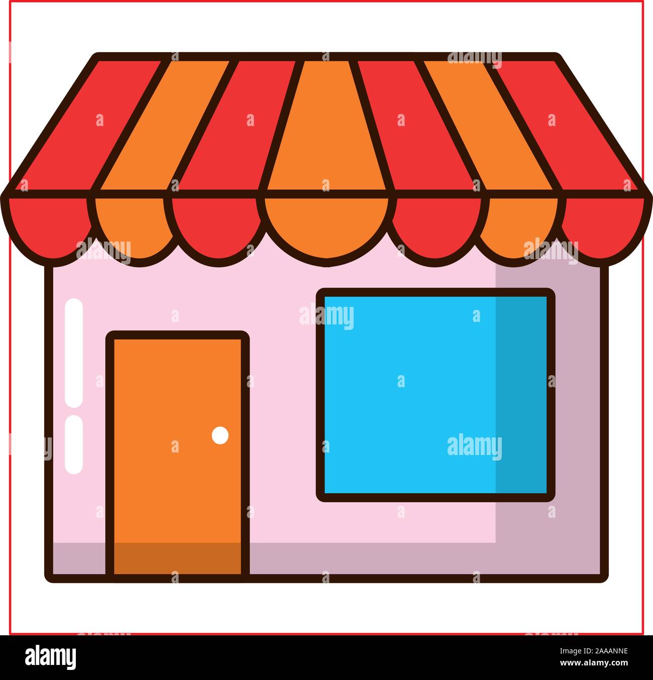 store building facade isolated icon Stock Vector Image & Art - Alamy