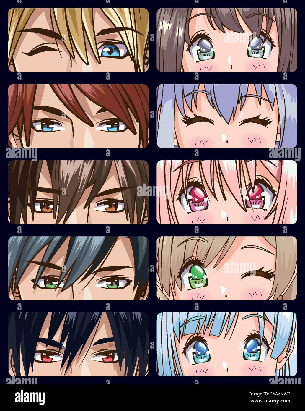 Young chinese boys Stock Vector Images - Alamy