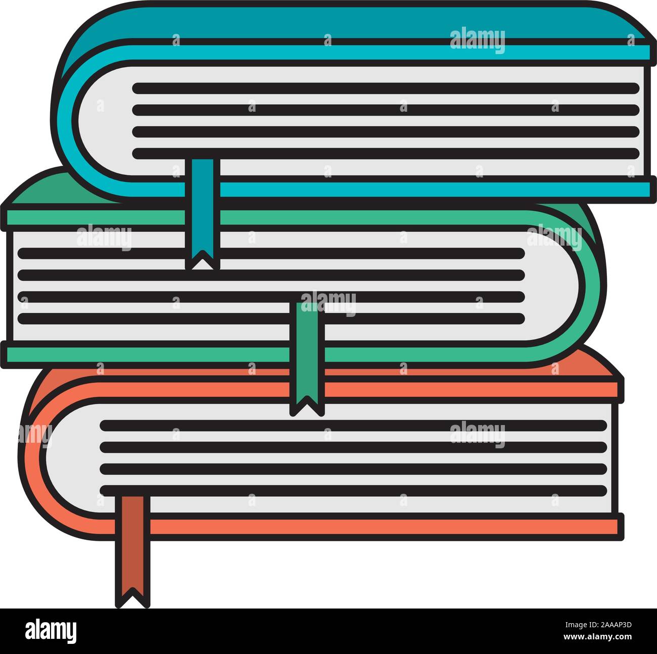 pile text books school icons Stock Vector Image & Art - Alamy