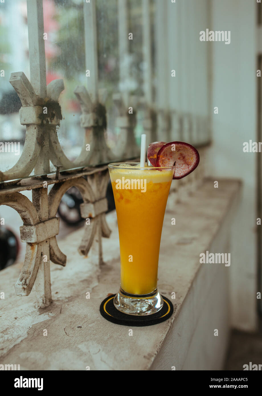 Fresh Fruit shake in hot summer Asia Stock Photo - Alamy