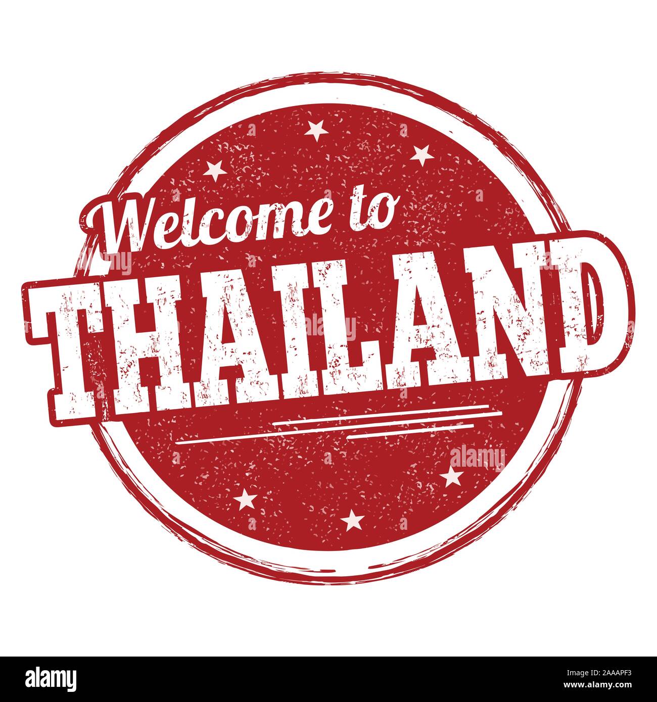 Welcome to Thailand sign or stamp on white background, vector ...