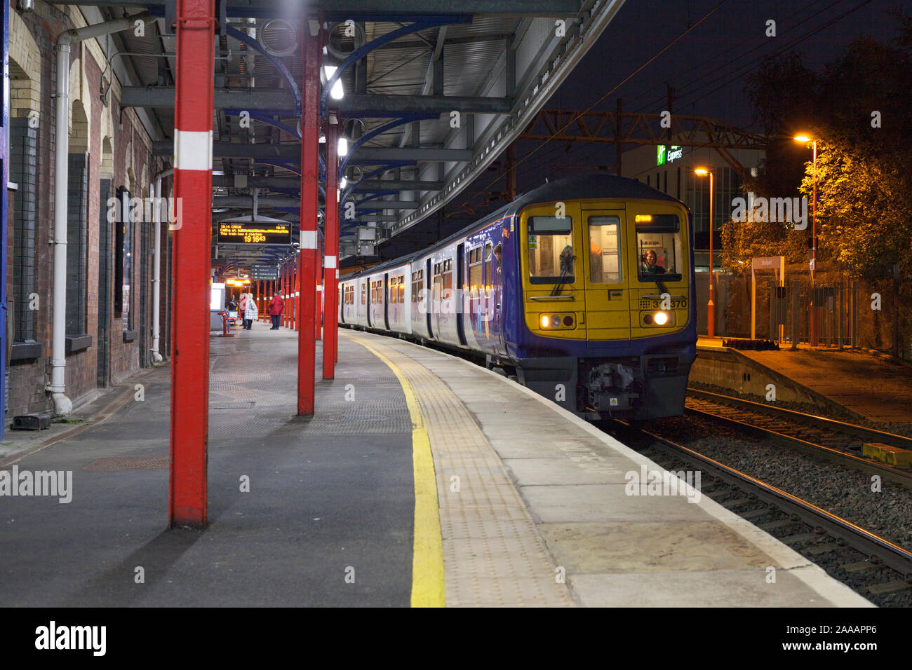 Arriva Northern rail class 319 electric train at Stockport Railway ...