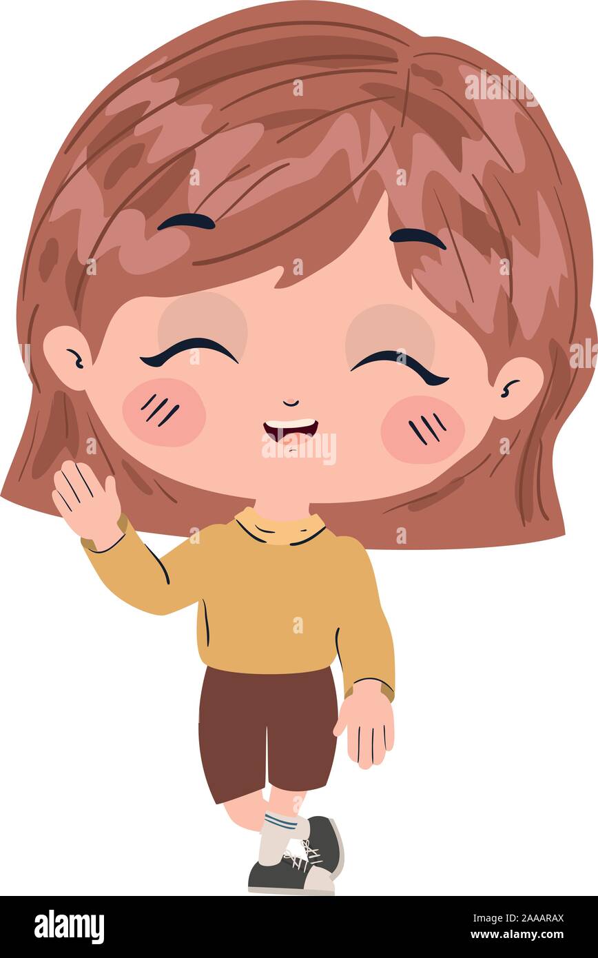 Isolated girl cartoon vector design Stock Vector Image & Art - Alamy