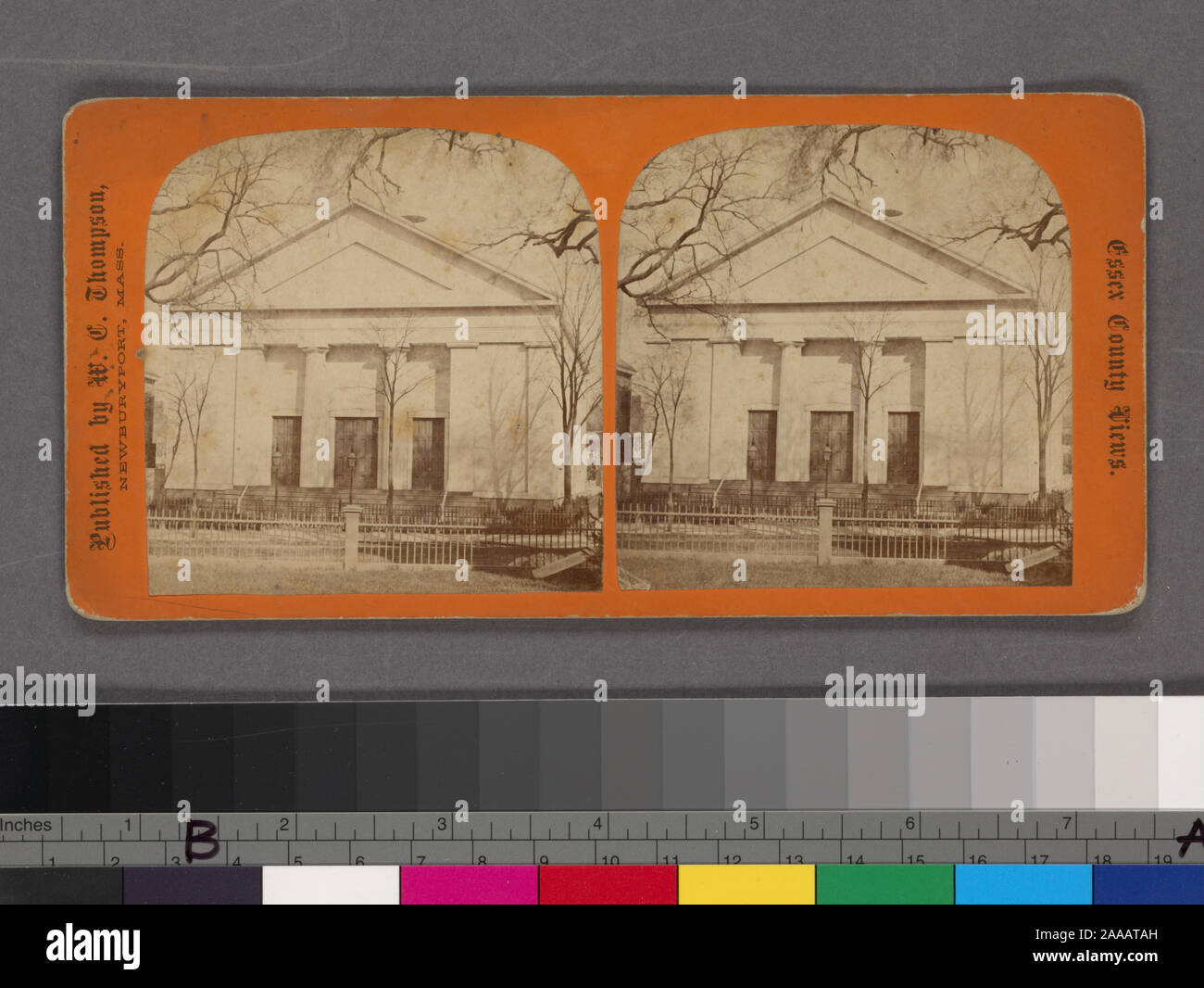 Church (?), exterior view.; Church (?), exterior view Stock Photo - Alamy