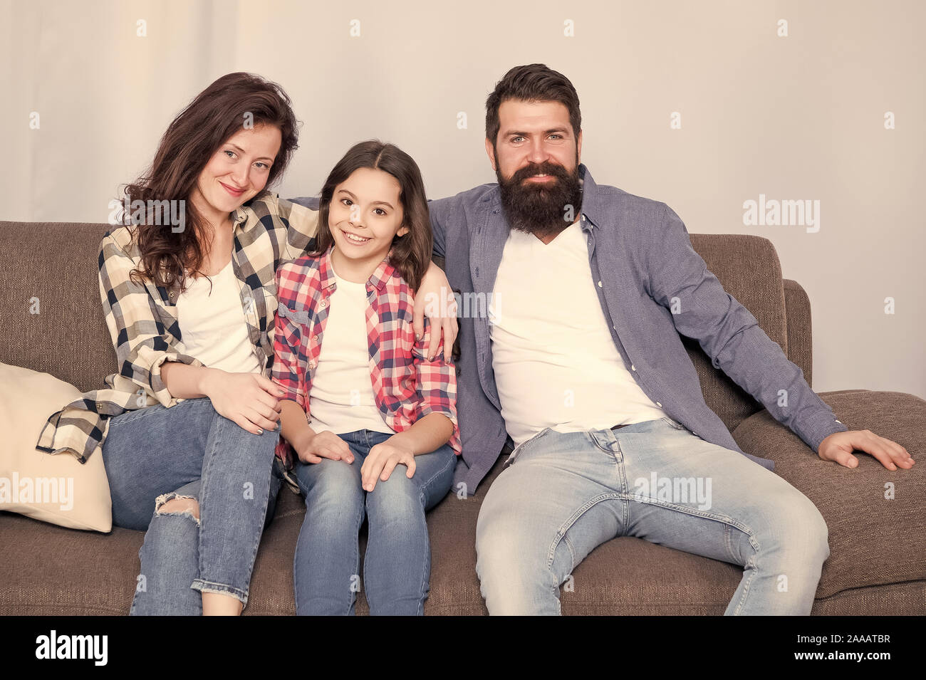 Family bonds. happy family relax at home. family weekend. mother and ...