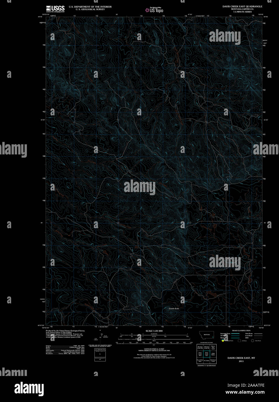 Map of davis creek hi-res stock photography and images - Alamy
