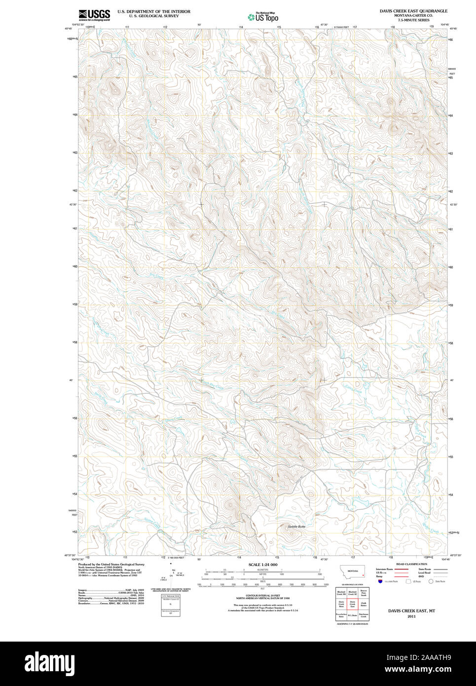 Map of davis creek hi-res stock photography and images - Alamy