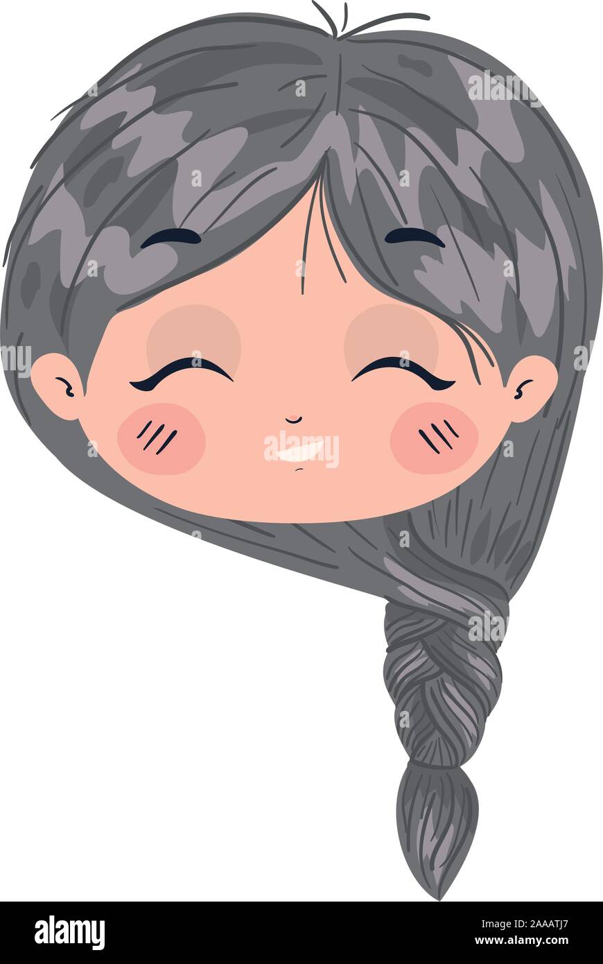Isolated girl cartoon vector design Stock Vector Image & Art - Alamy
