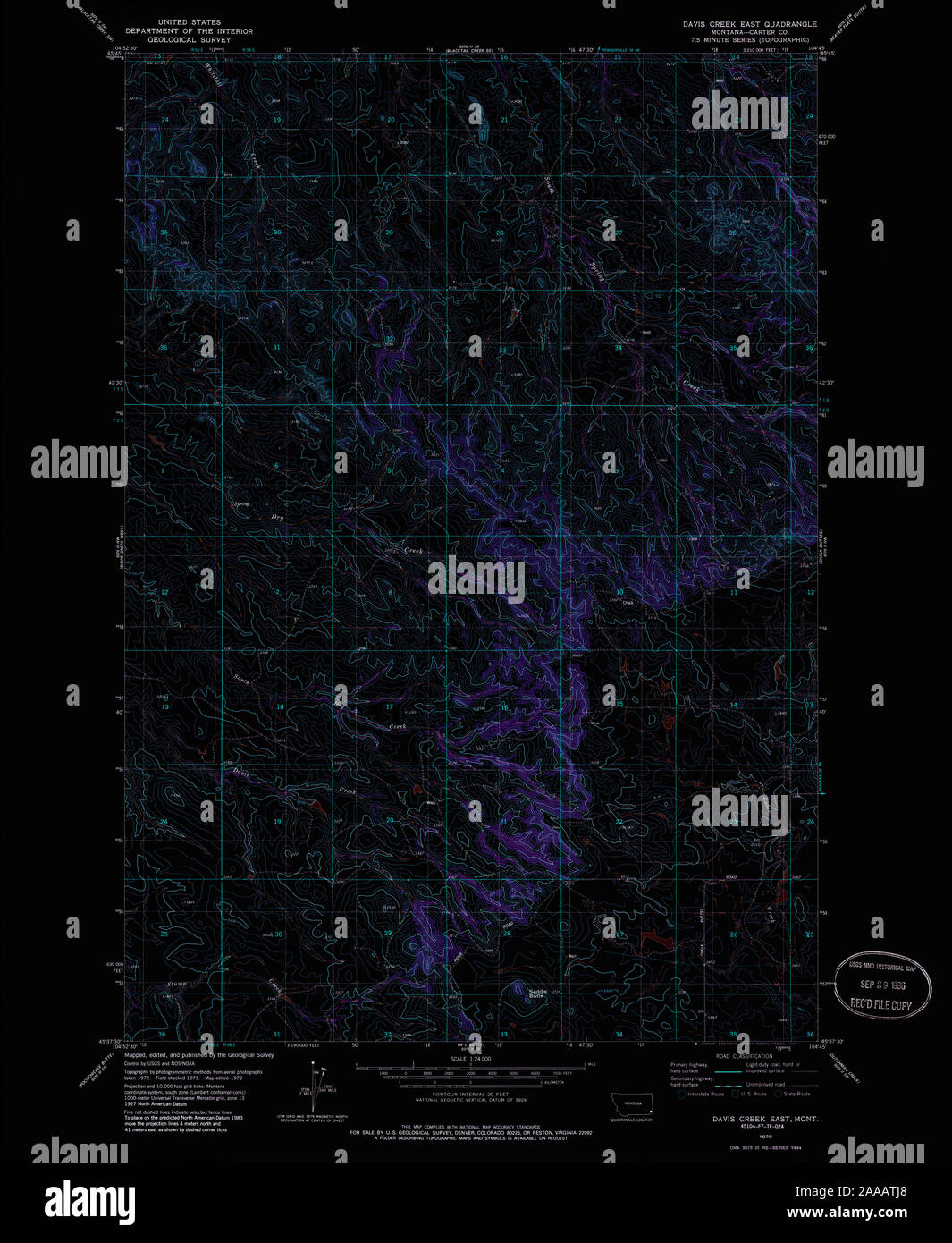 Map of davis creek hi-res stock photography and images - Alamy
