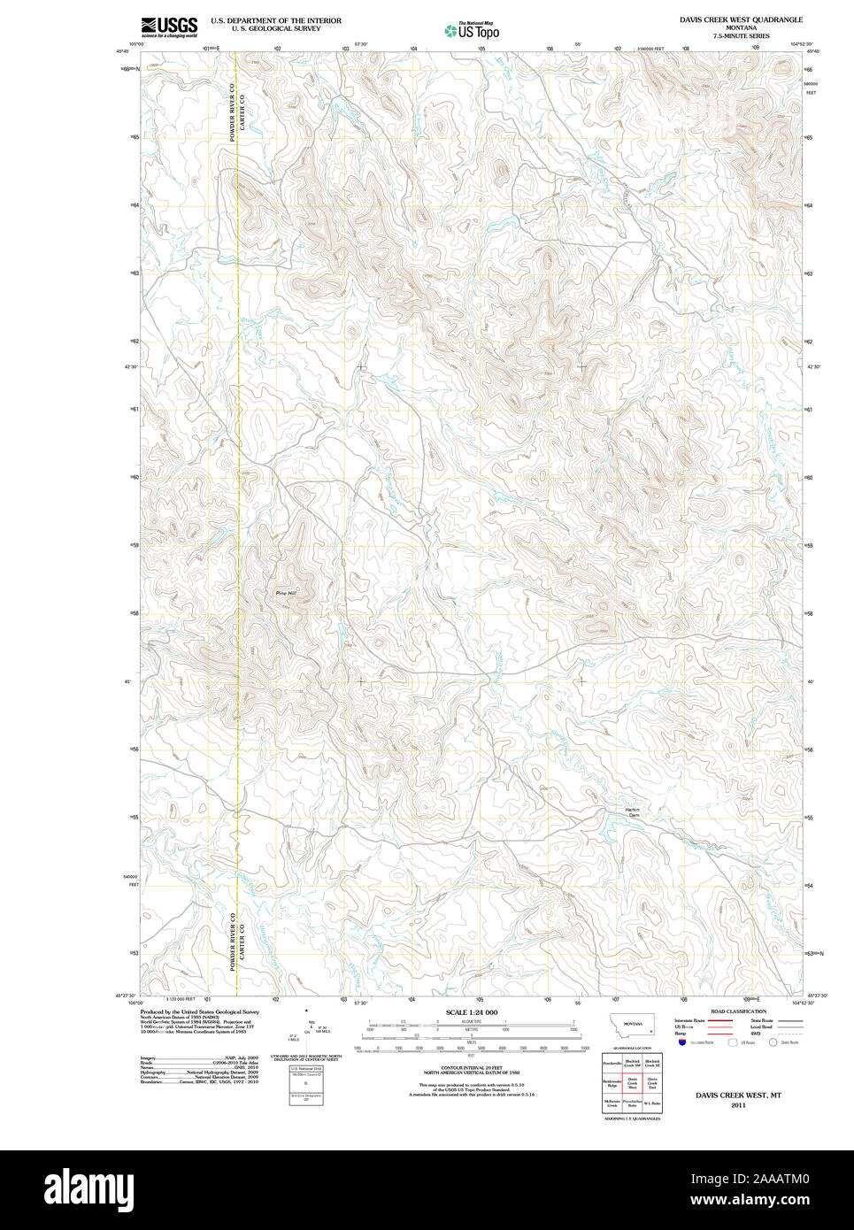 Map of davis creek hi-res stock photography and images - Alamy