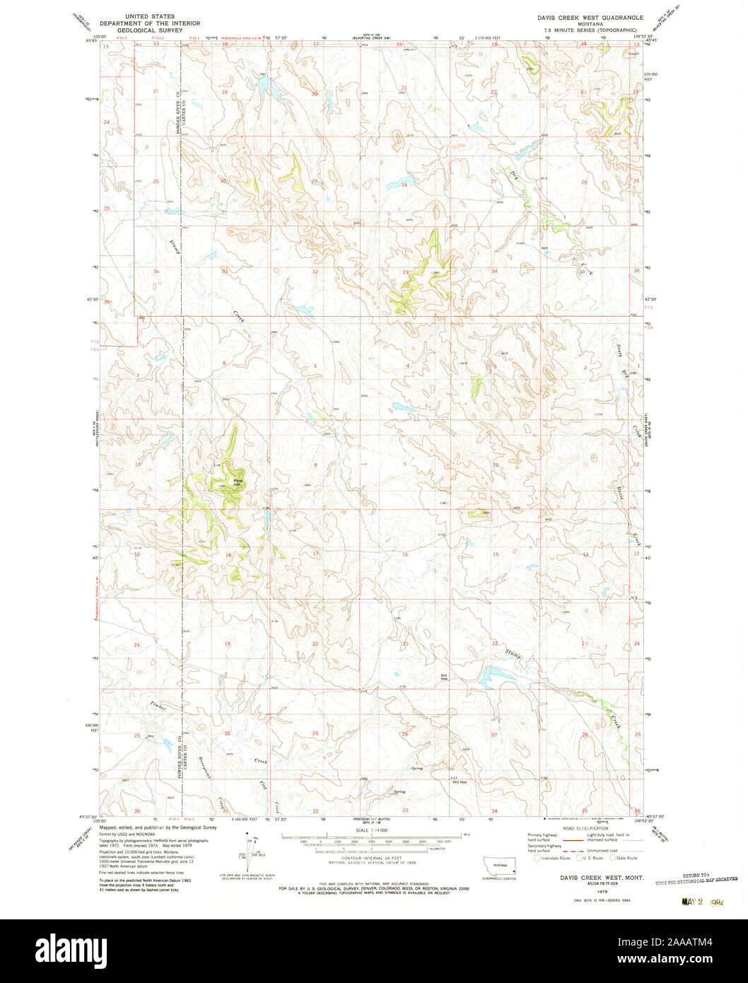 Map of davis creek hi-res stock photography and images - Alamy