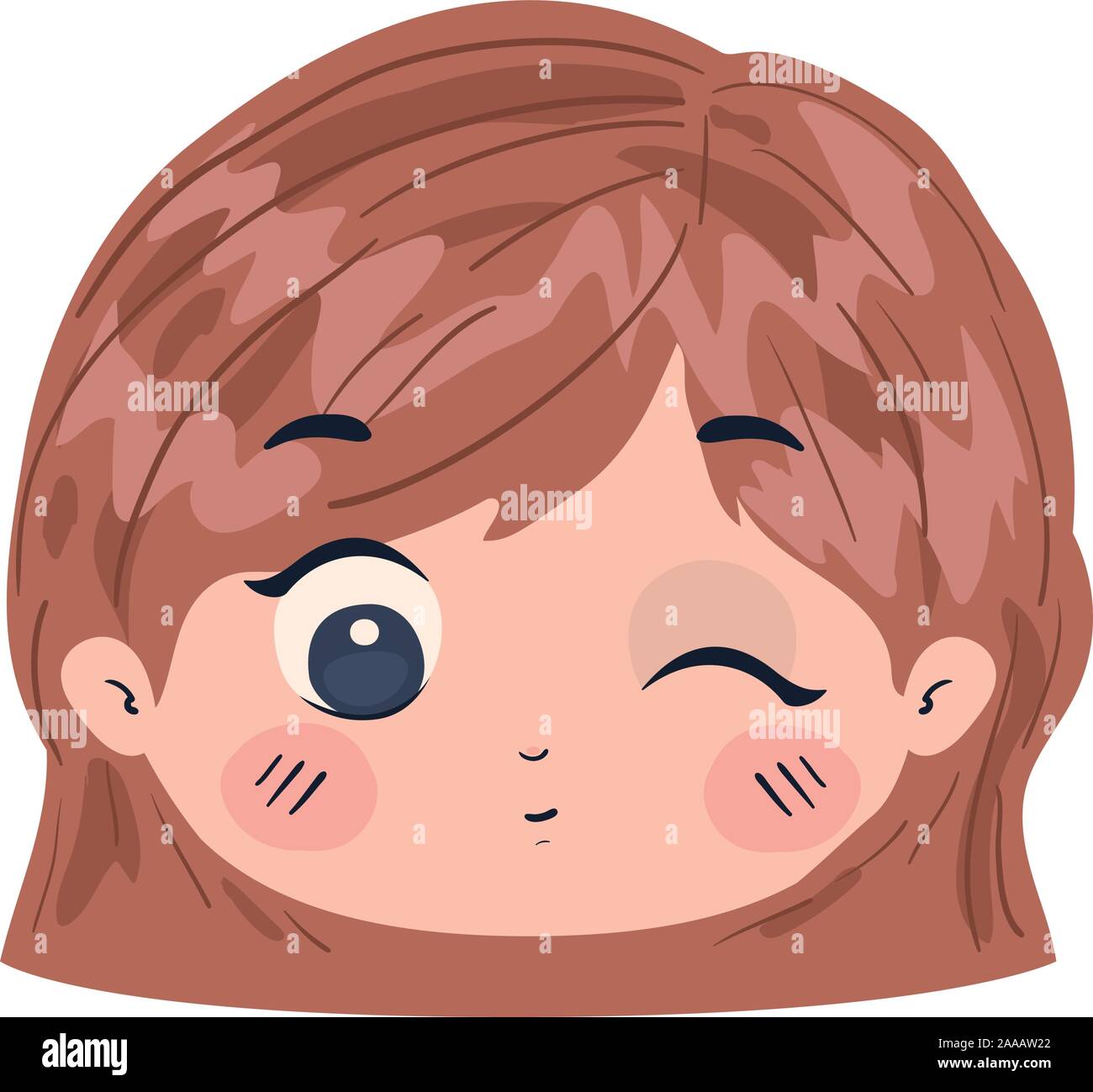 Isolated girl cartoon vector design Stock Vector Image & Art - Alamy