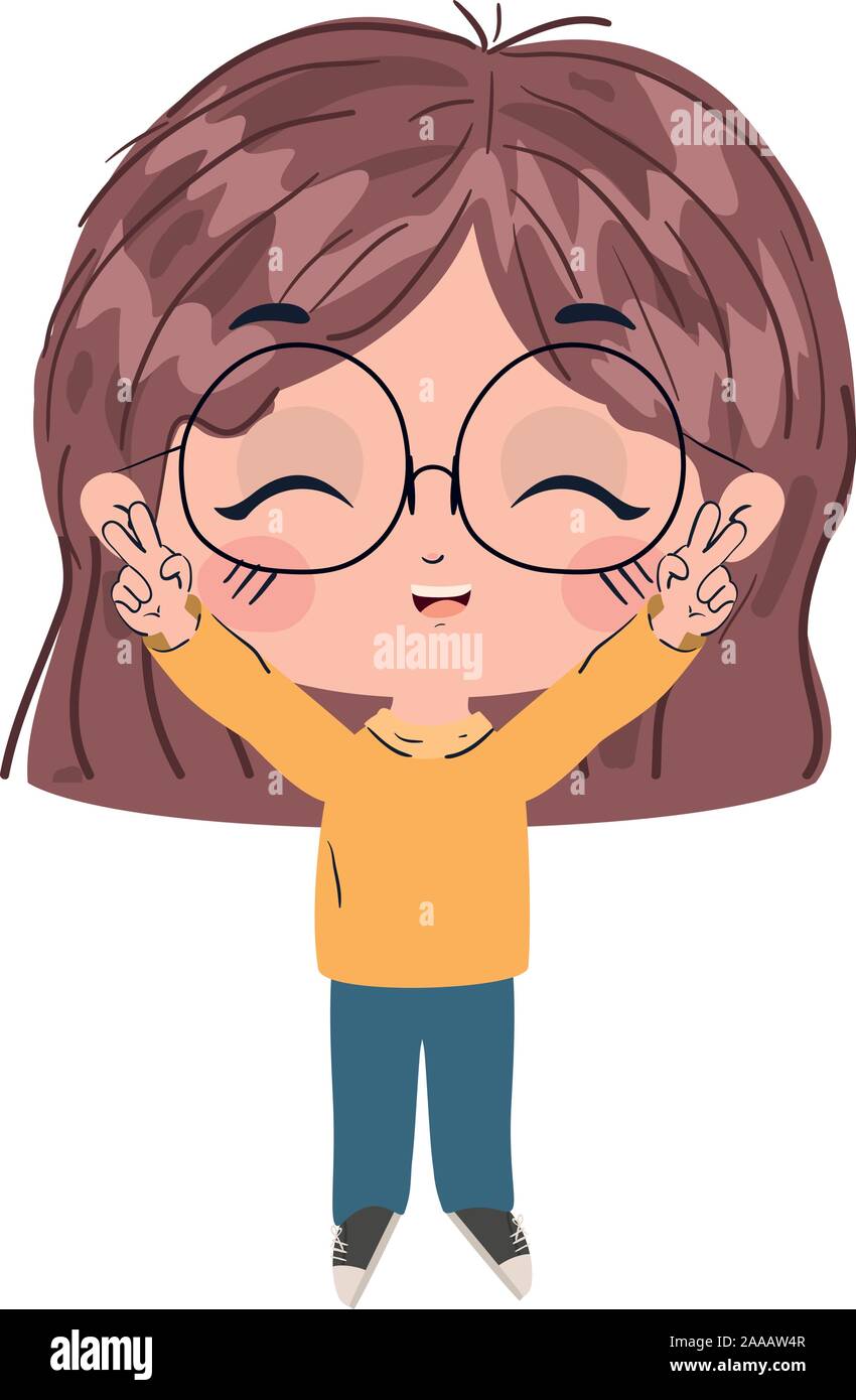 Isolated girl cartoon vector design Stock Vector Image & Art - Alamy