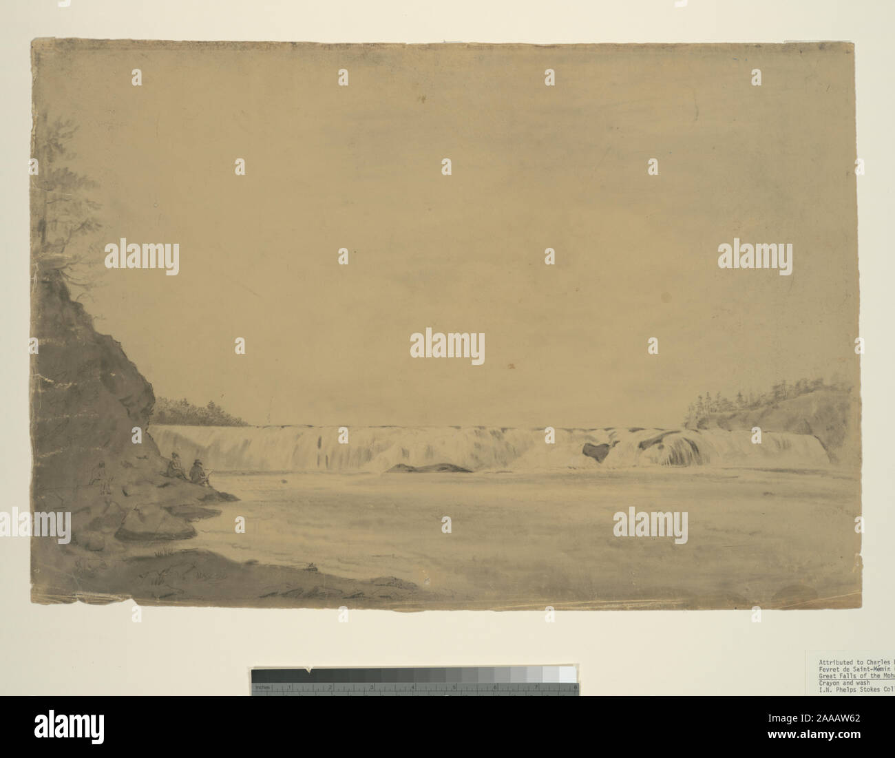 Stokes P.1810-F-12 Deák 224; Chute du Mohack River Stock Photo - Alamy