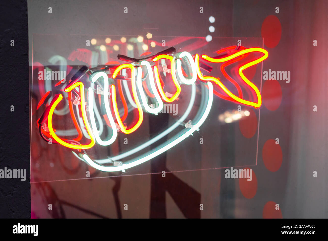 Fresh fish neon sign hi-res stock photography and images - Alamy