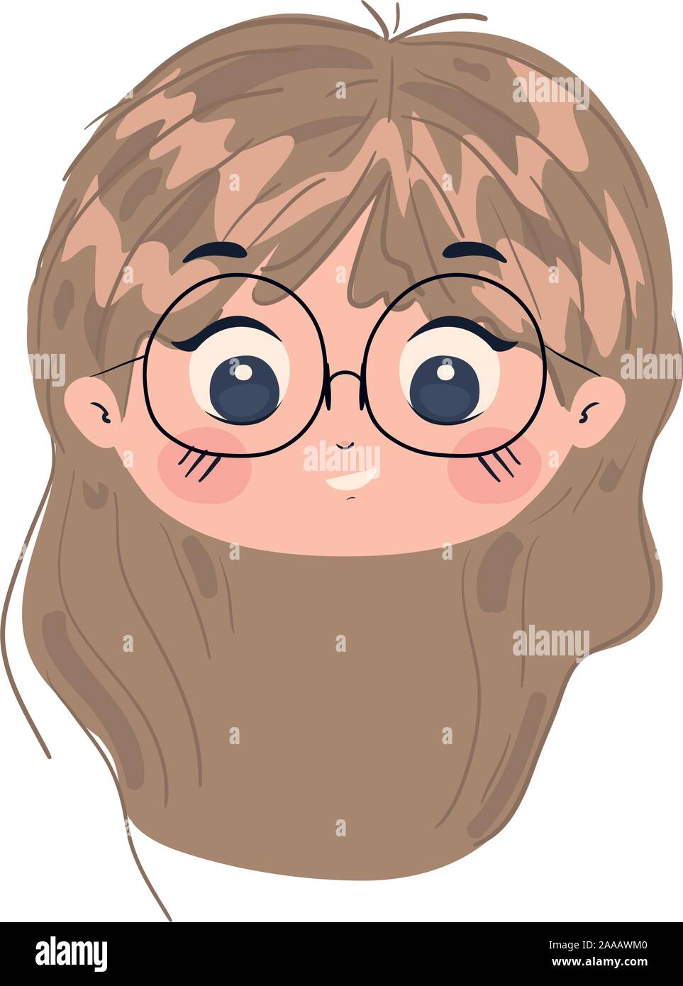 Isolated girl cartoon vector design Stock Vector Image & Art - Alamy