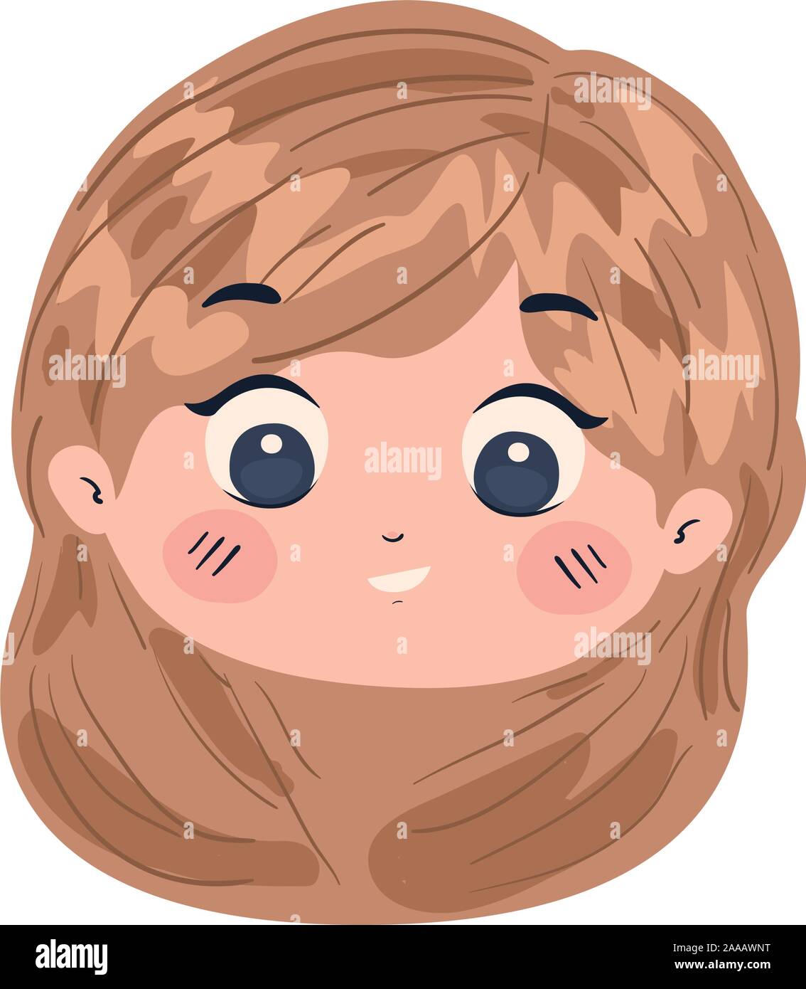 Isolated girl cartoon vector design Stock Vector Image & Art - Alamy