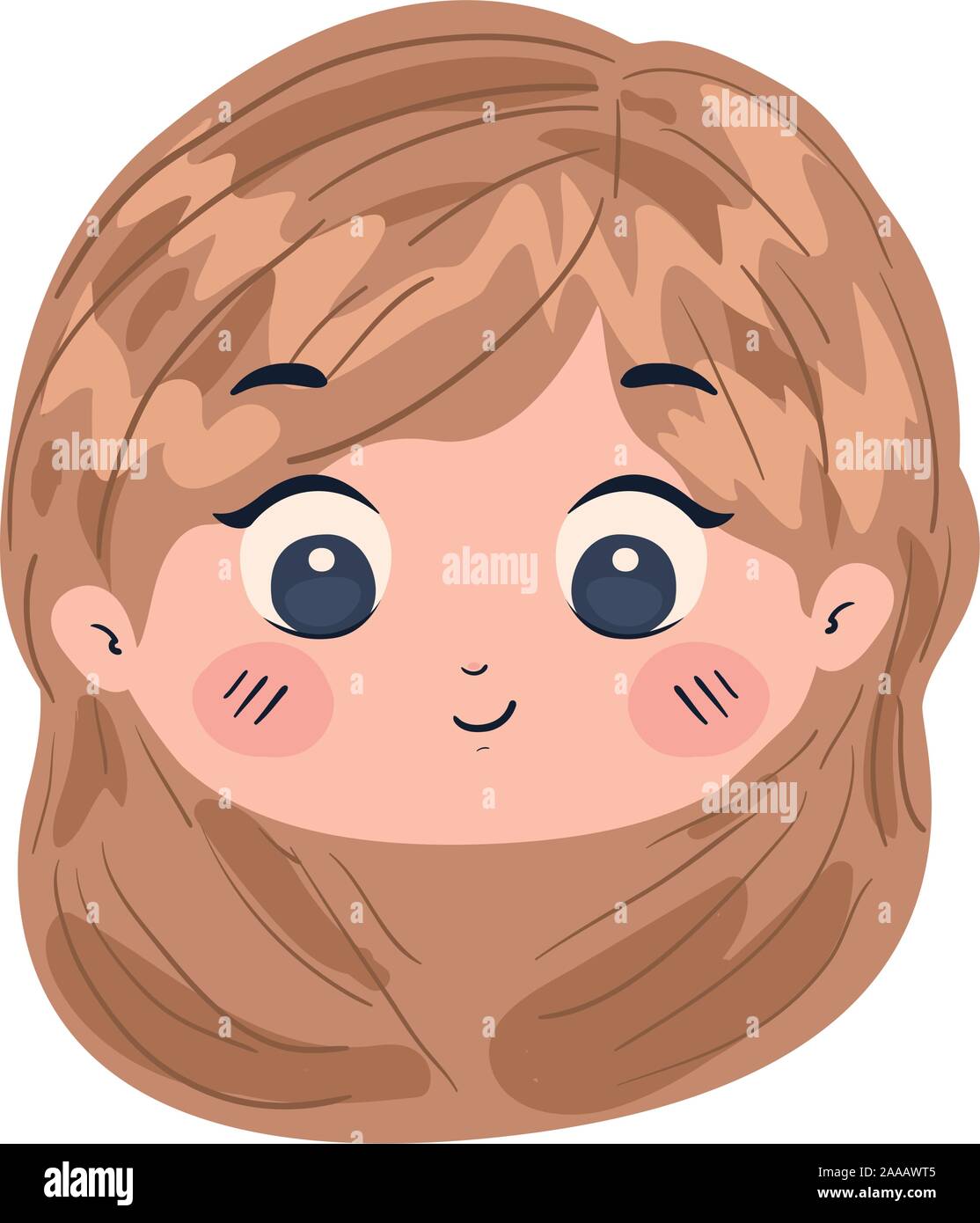 Isolated girl cartoon vector design Stock Vector Image & Art - Alamy