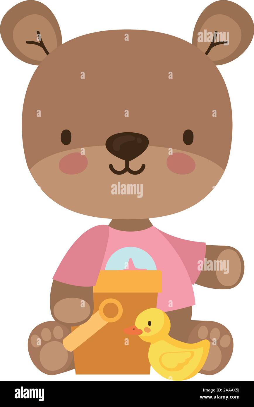 Isolated teddy bear toy vector design Stock Vector Image & Art - Alamy