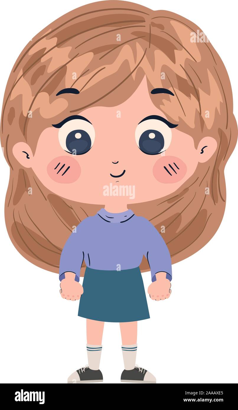 Isolated girl cartoon vector design Stock Vector Image & Art - Alamy