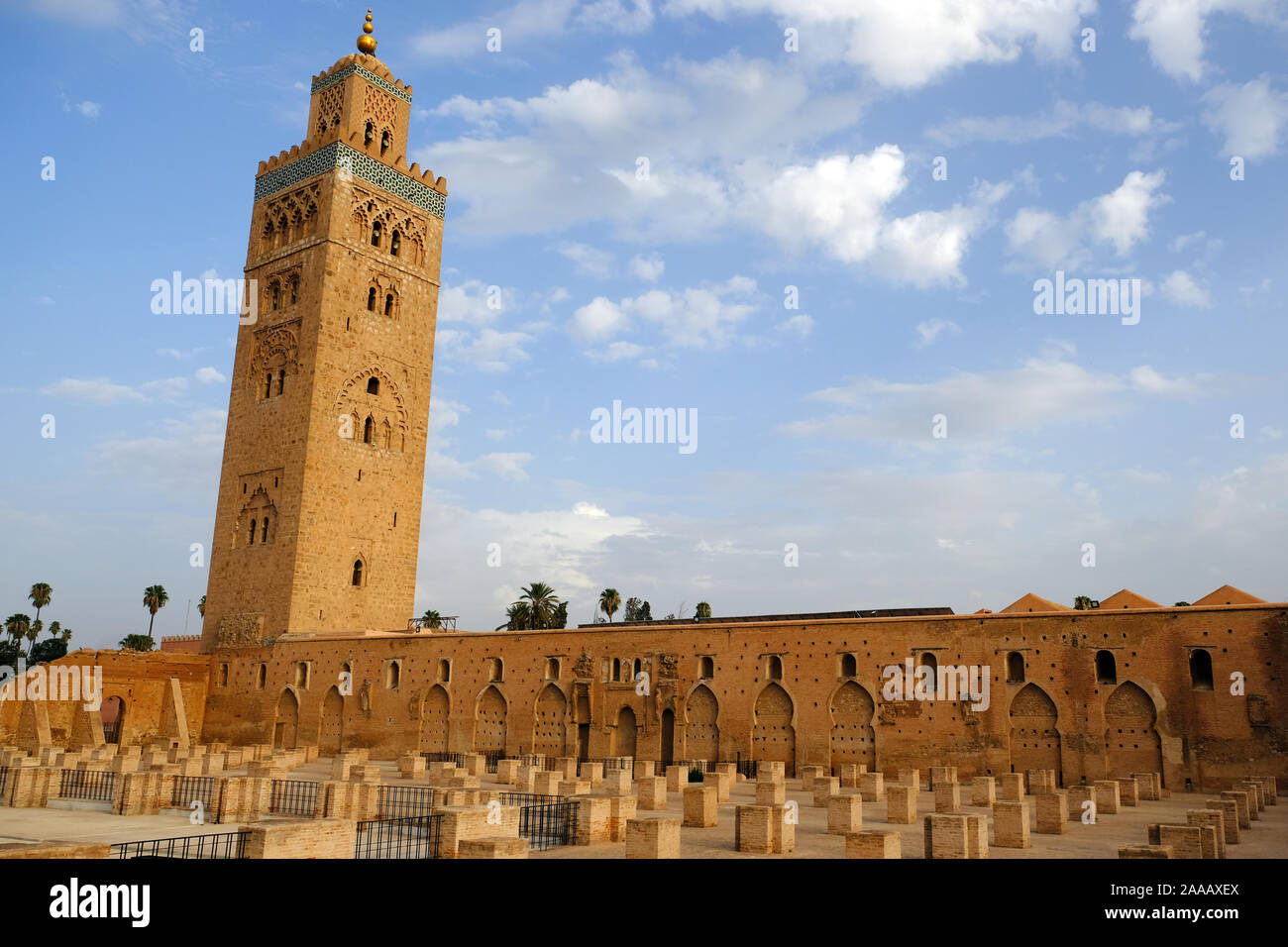 Religious places - Islam Morocco Marrakesh Koutoubia Mosque Stock Photo ...