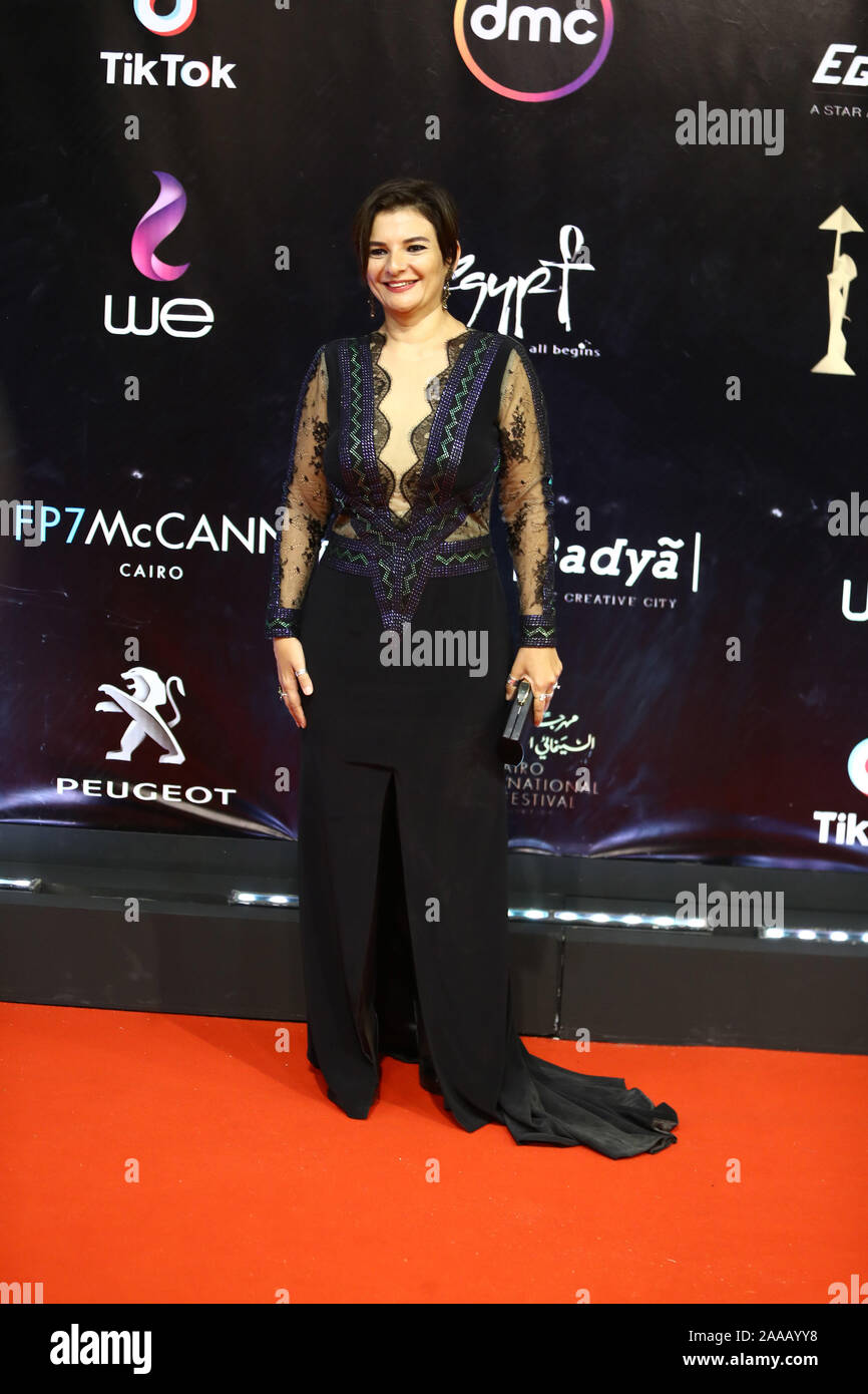 Cairo, Egypt. 20th Nov, 2019. Egyptian screenwriter Mariam Naoum ...