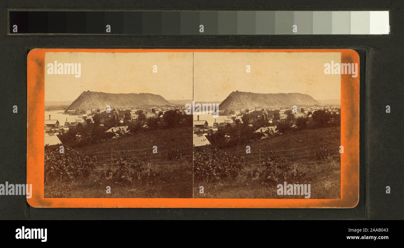 City of Red Wing and barn bluff.; City of Red Wing and barn bluff Stock ...