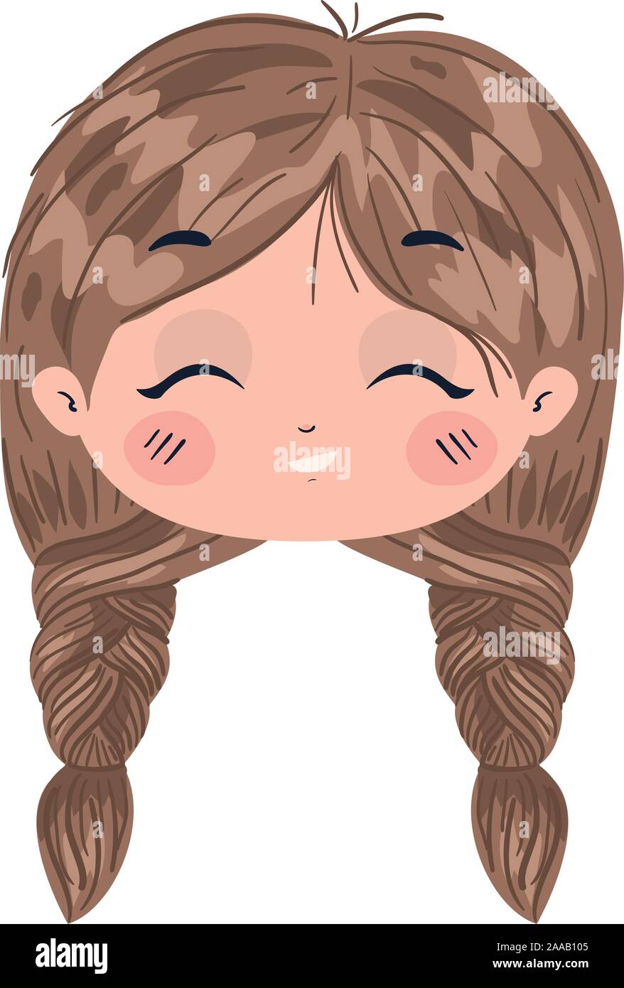 Isolated girl cartoon vector design Stock Vector Image & Art - Alamy