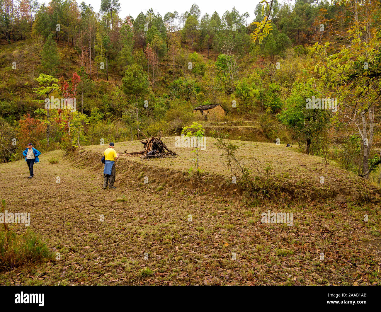 The terraced field at Sanouli village where Jim Corbett shot the Panar ...