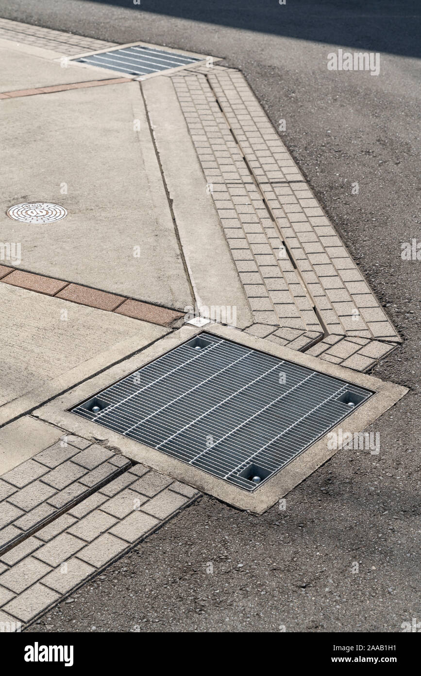 Cover of Gutter, Isehara City, Kanagawa Prefecture, Japan Stock Photo ...