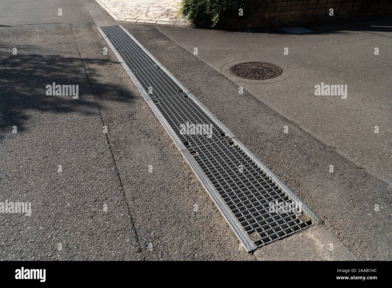 Cover of Gutter, Isehara City, Kanagawa Prefecture, Japan Stock Photo ...