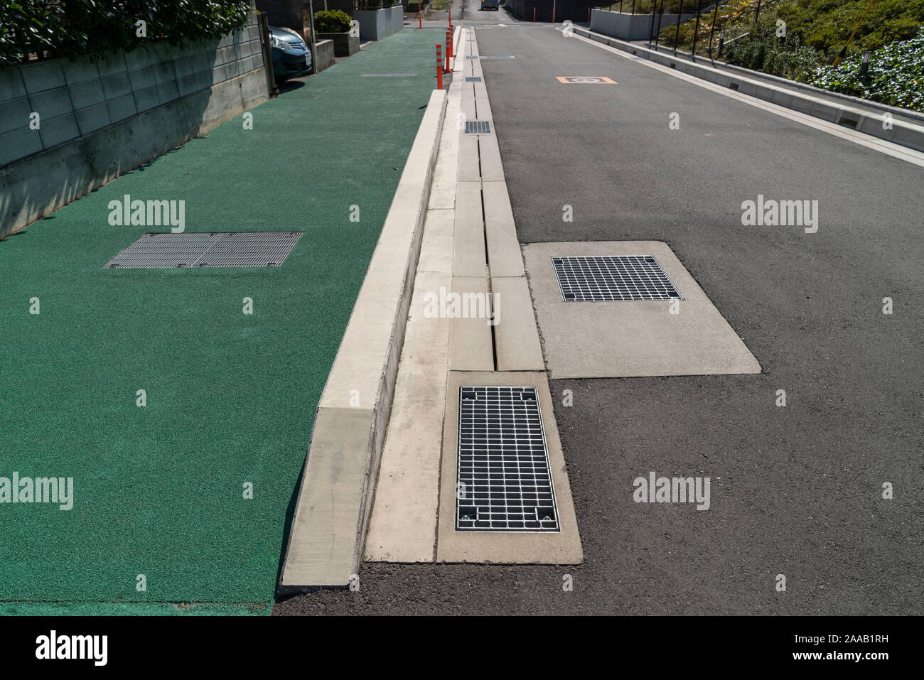Cover of Gutter, Isehara City, Kanagawa Prefecture, Japan Stock Photo ...