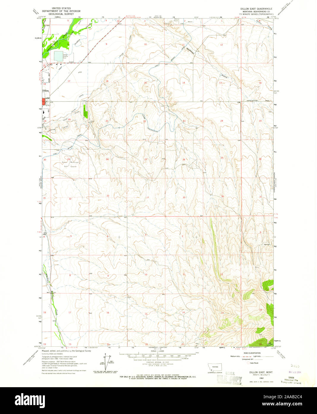 Map of dillon montana hi-res stock photography and images - Alamy