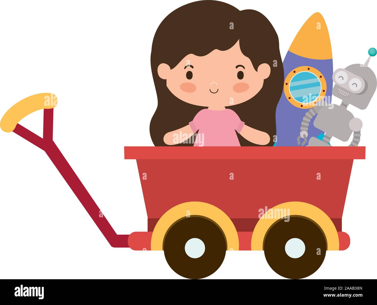 Robot cart Stock Vector Images - Alamy